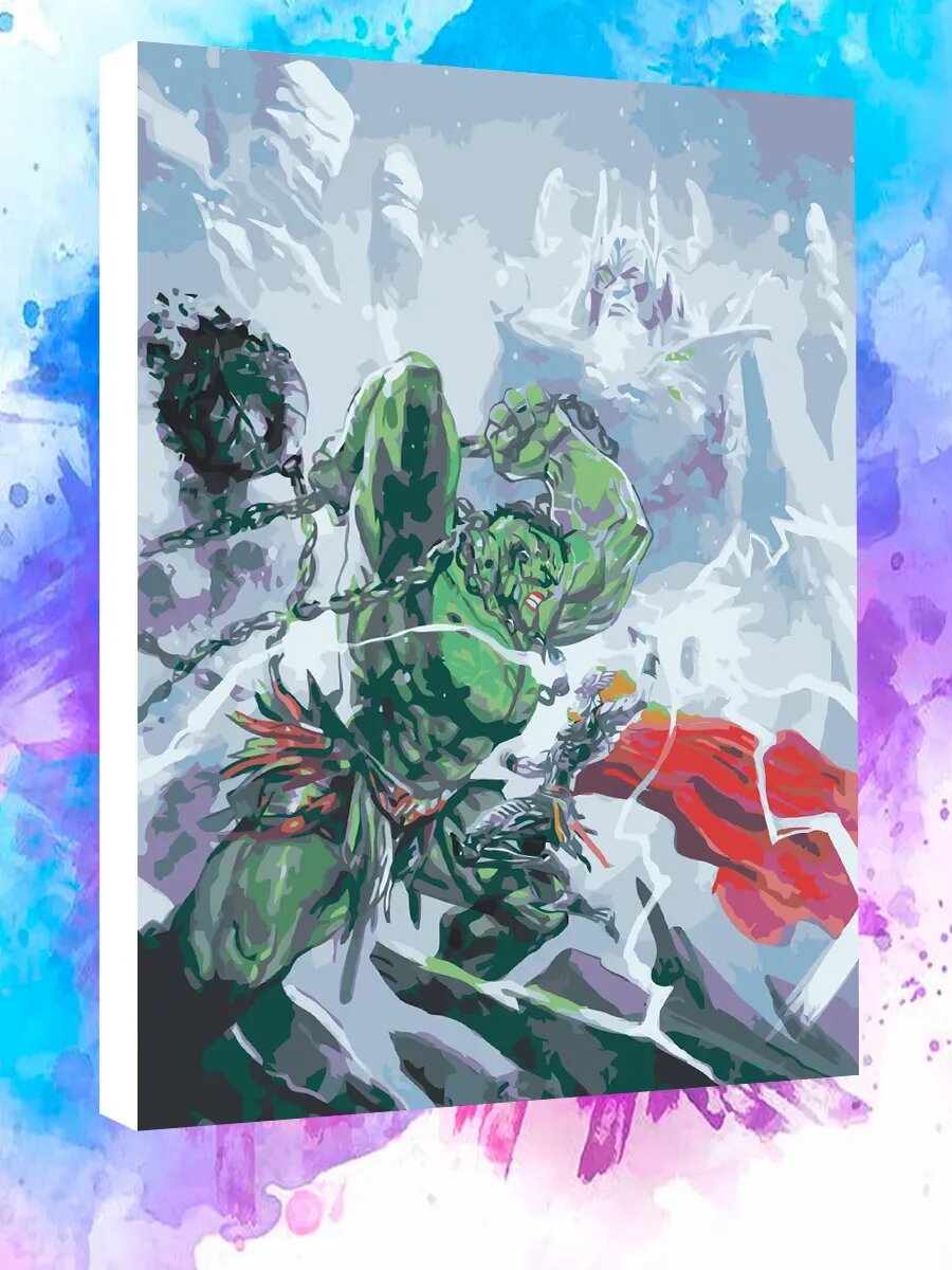 Картина по номерам Тор Халк Марвел