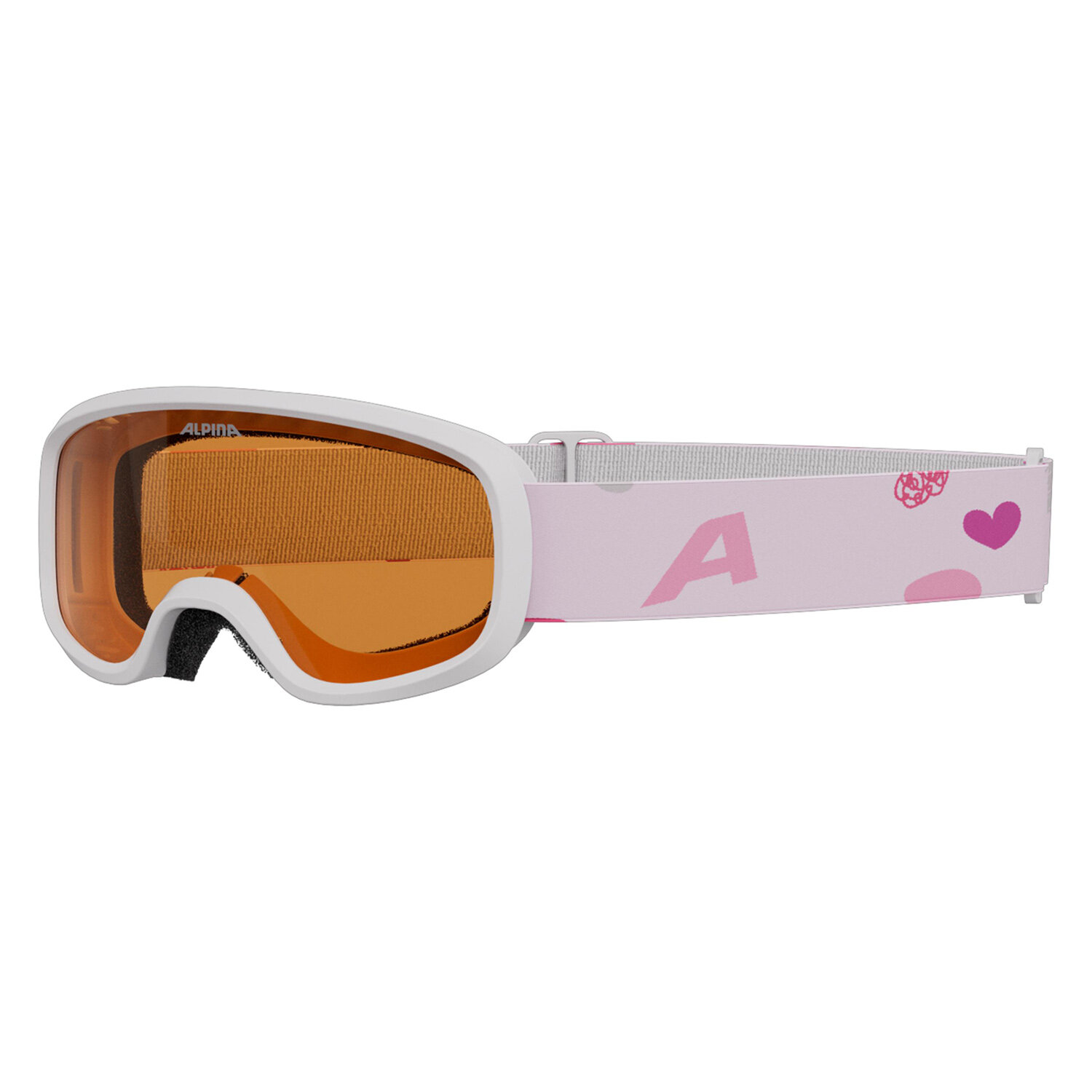 Маска горнолыжная ALPINA Carvy 3.0 Rose Matt/Orange S2 (US: XS)