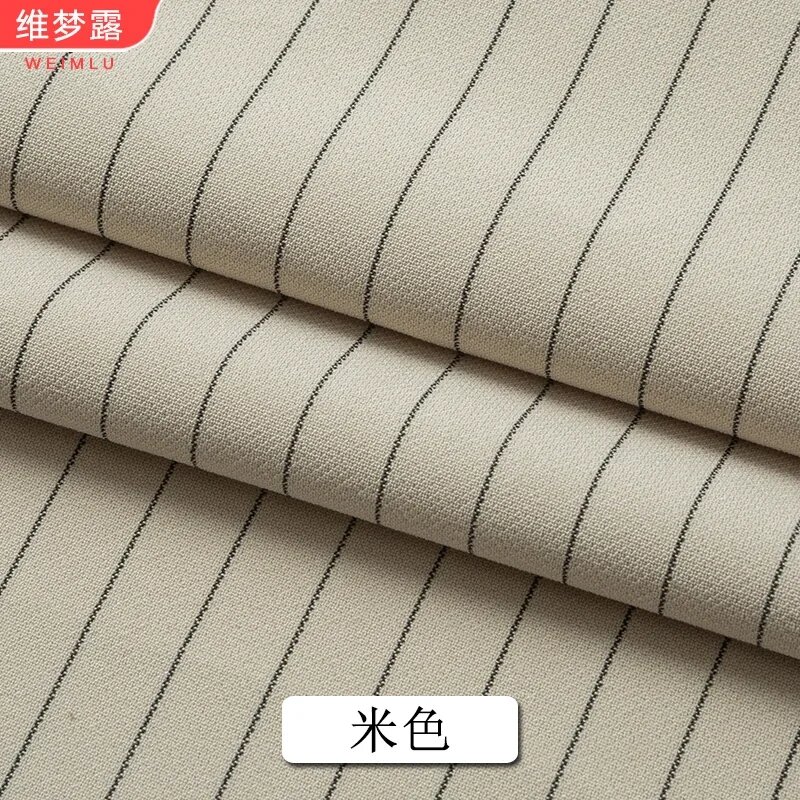 Эластичная стрейчевая ткань с рисунком в полоску черная/синяя Beige