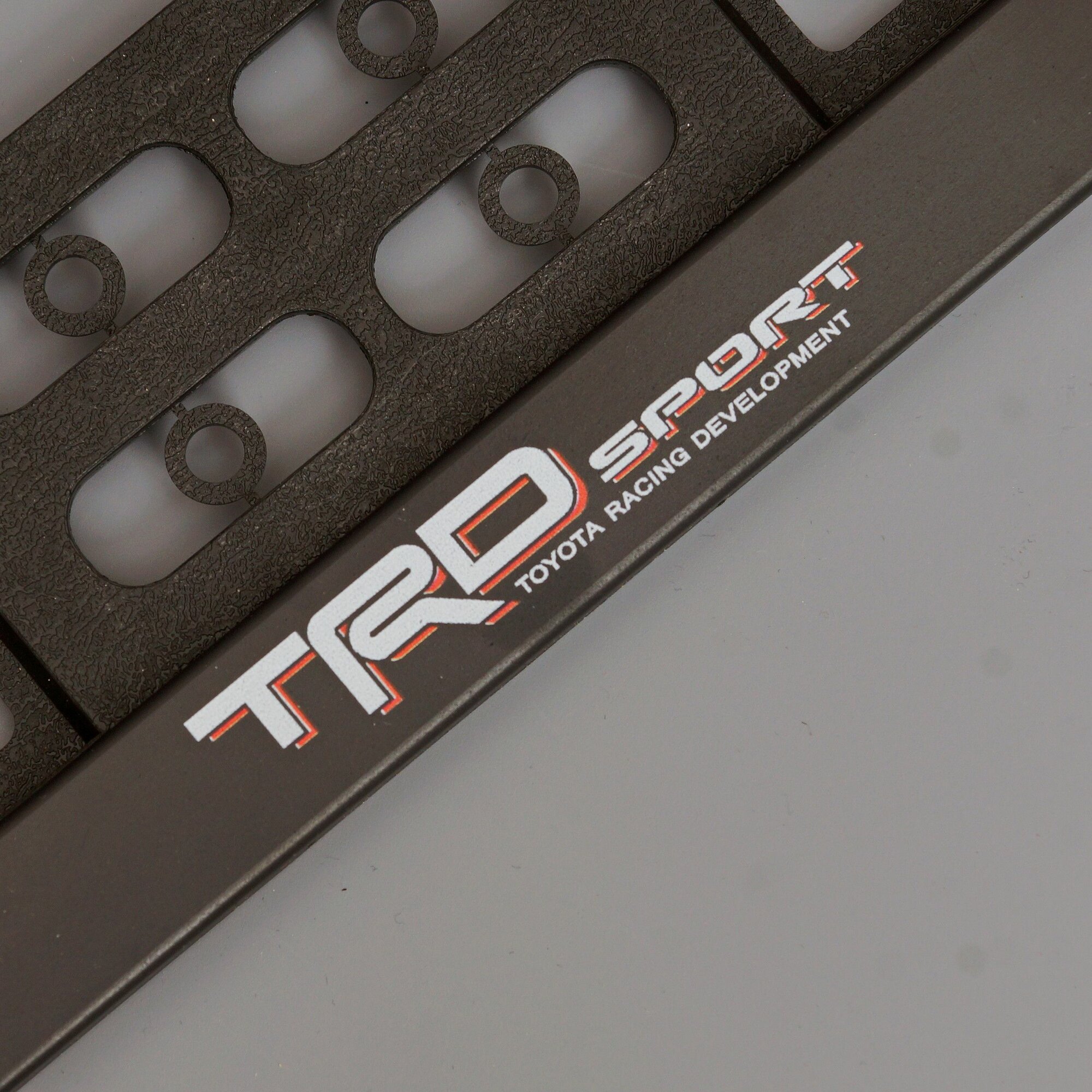 Рамка квадратная TRD sport для госномера автомобиля, чёрная, 290x170 ГОСТ ТИП 1А, рамка для номера, jdm, Toyota