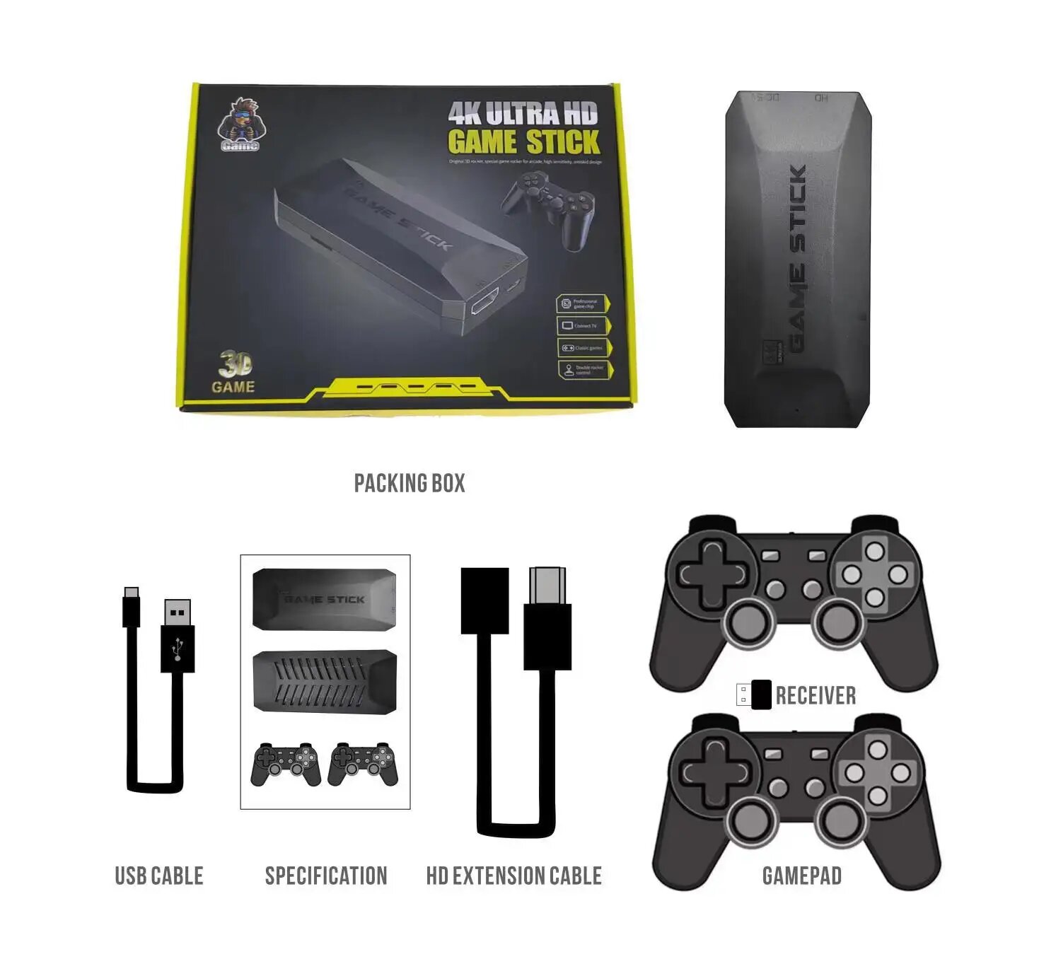 Игровая консоль M16 64G/128G 128G, Wireless