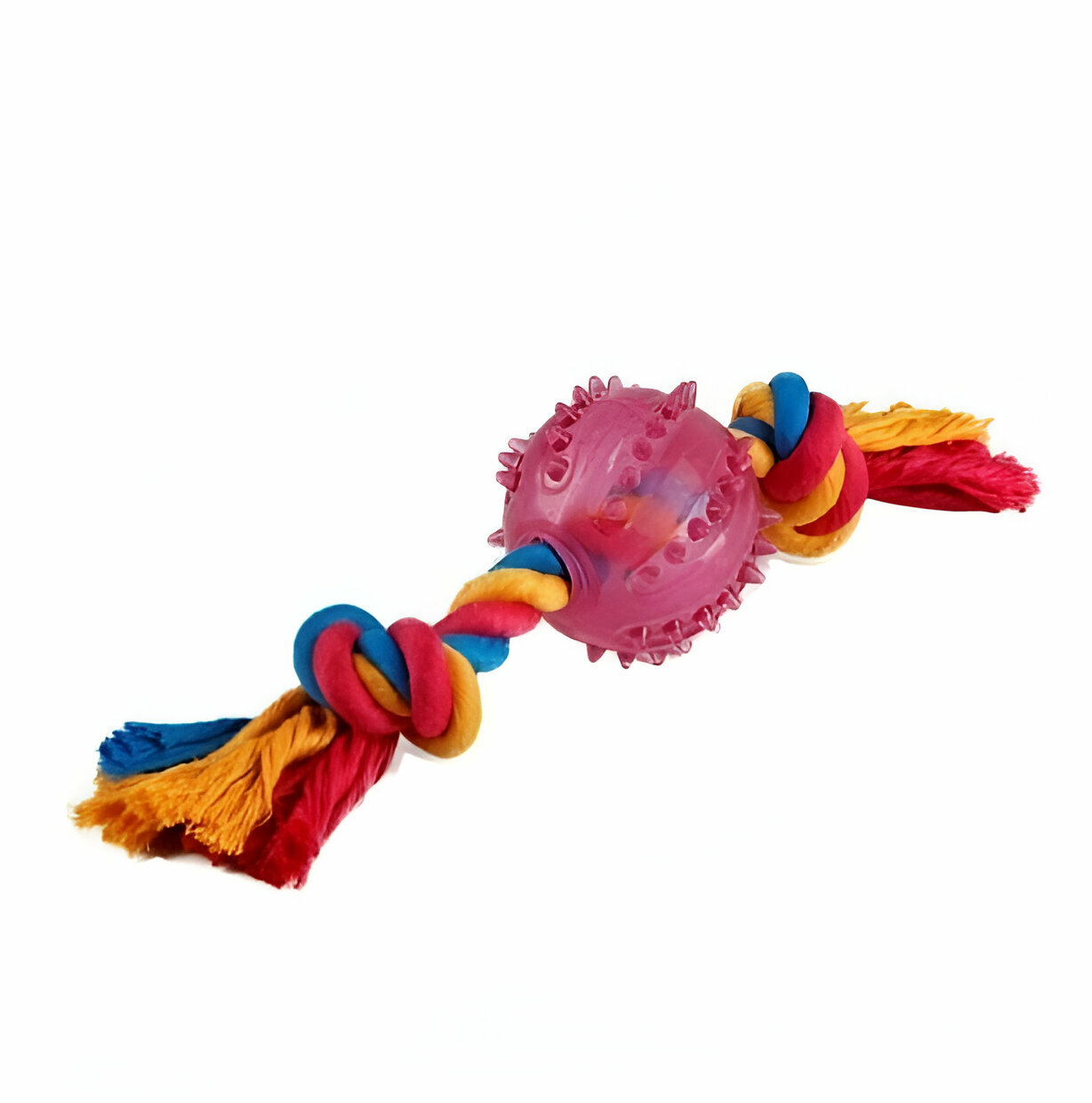 Игрушка для собак HOMEPET "Мяч на Канате", веревка из натурального хлопка 25 см