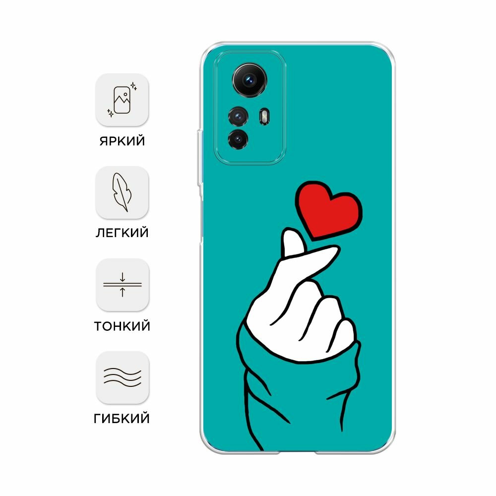 Чехол на Xiaomi Redmi Note 12S / Сяоми Редми Ноут 12S с принтом "Маленькое сердечко" — фото 1