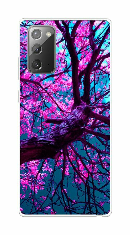 Чехол на Samsung Galaxy Note 20 / Самсунг Галакси Ноут 20 с принтом Фиолетовое дерево