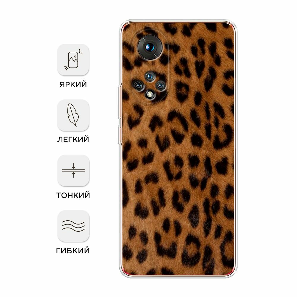Чехол на Honor 50/Huawei Nova 9 / Хонор 50/Хуавей Нова 9 с принтом "Мех леопарда" — фото 1