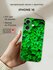 Силиконовый чехол на Apple iPhone 16 / Айфон 16 с принтом "Клевер"