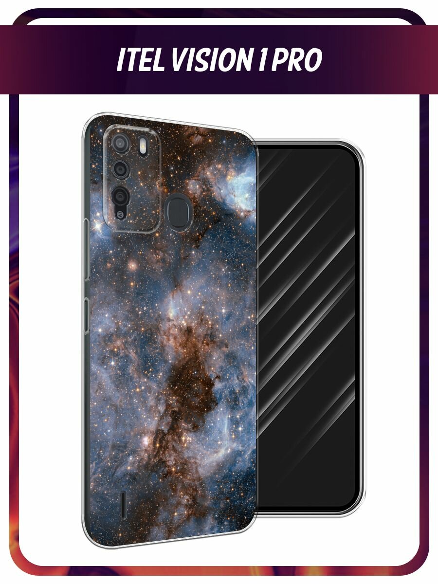 Чехол на Itel Vision 1 Pro / Ител Визион 1 Про с принтом "Туманность 4"