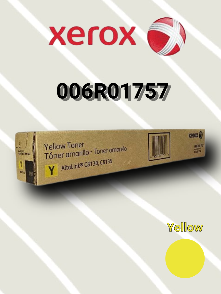 Тонер-картридж XEROX (006R01757) для AltaLink C8130/C8135, желтый, ресурс 28000 страниц