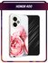 Силиконовый чехол на Honor 400 / Хонор 400 с принтом "Пионы на белом"