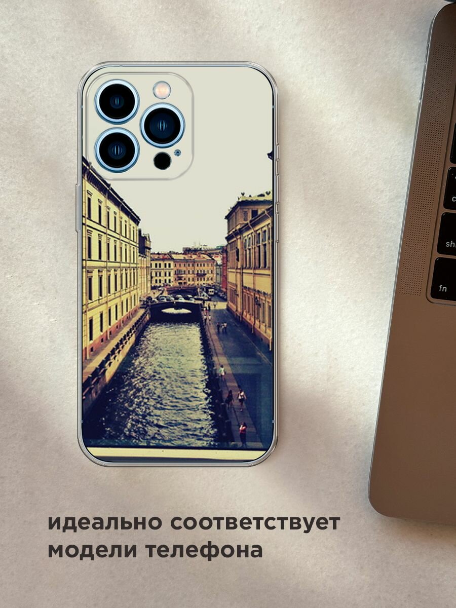 Чехол на Apple iPhone 13 Pro / Айфон 13 Про с принтом "Санкт-Петербург" — фото 1