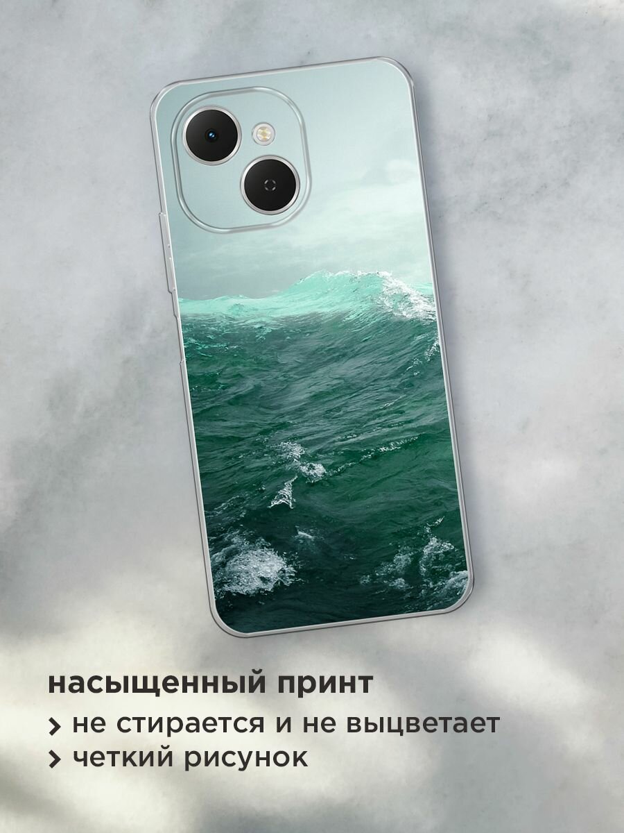 Чехол на Tecno Spark 40C / Текно Спарк 40C с принтом "Волны 12" — фото 1