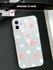 Чехол на Apple iPhone 12 mini / Айфон 12 Мини с принтом "Розовые и белые цветы",...