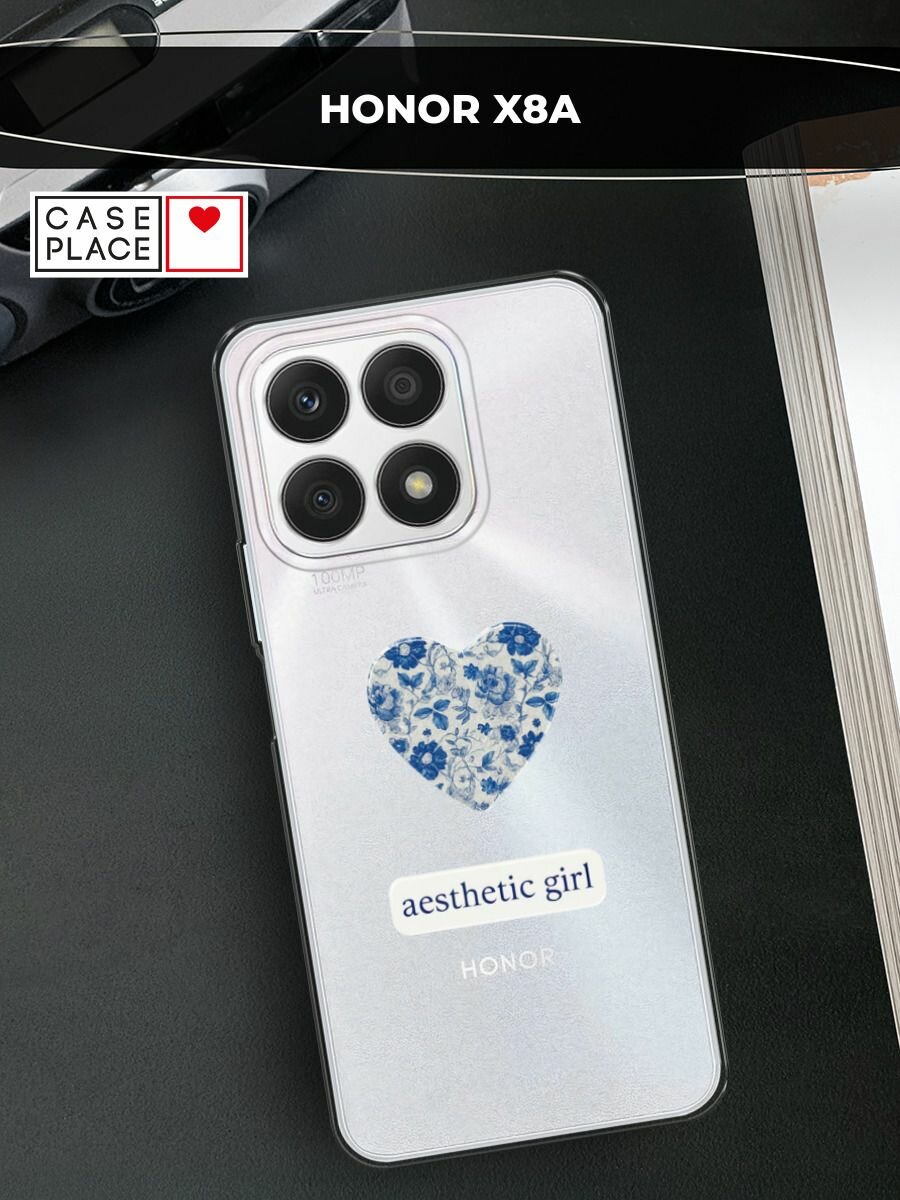 Чехол на Honor X8A / Хонор X8A с принтом "Aesthetic girl"