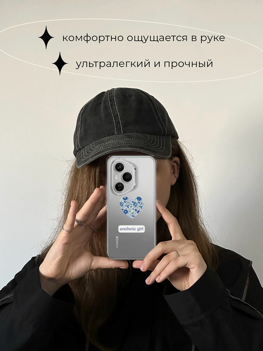 Чехол на Honor 400 Pro / Хонор 400 Про с принтом "Aesthetic girl" — фото 1