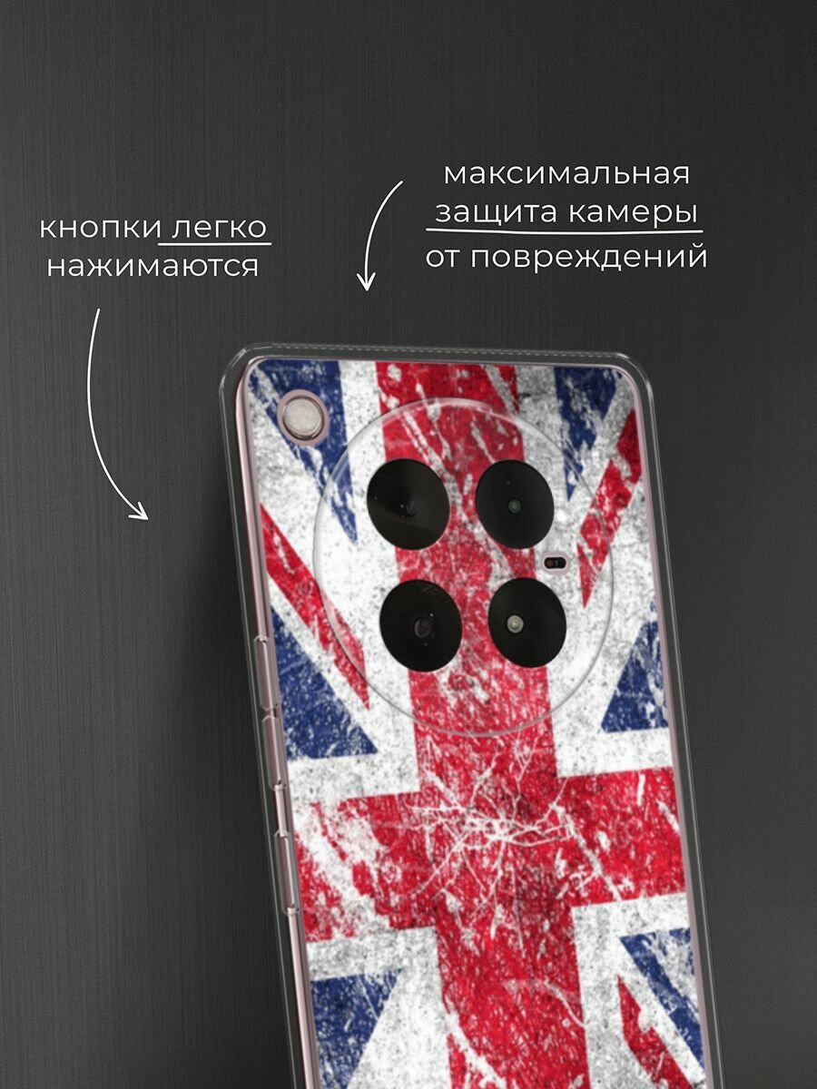 Чехол на Infinix Zero 40 4G / Инфиникс Зеро 40 4G с принтом "Флаг британский" — фото 1