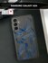 Чехол на Samsung Galaxy A24 / Самсунг Галакси A24 с принтом "Синие очертания бан...