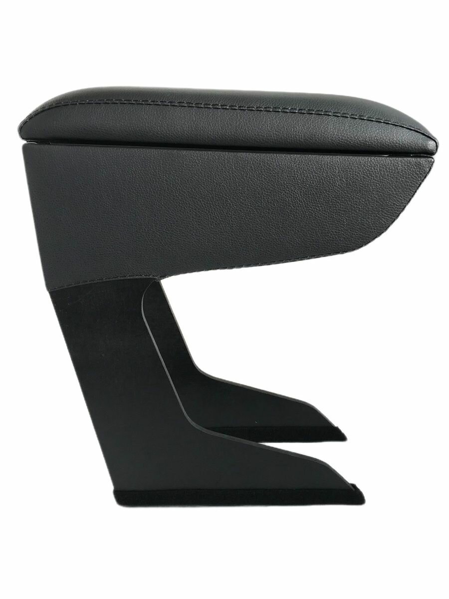 Подлокотник Renault Duster кожаный (черный, гладкая крышка) для рено дастер