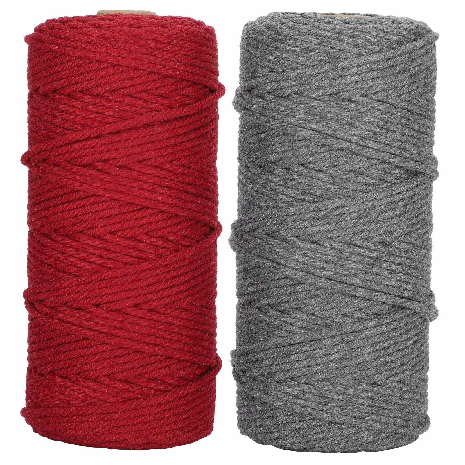 2 хлопковых веревки 100м (для макраме)