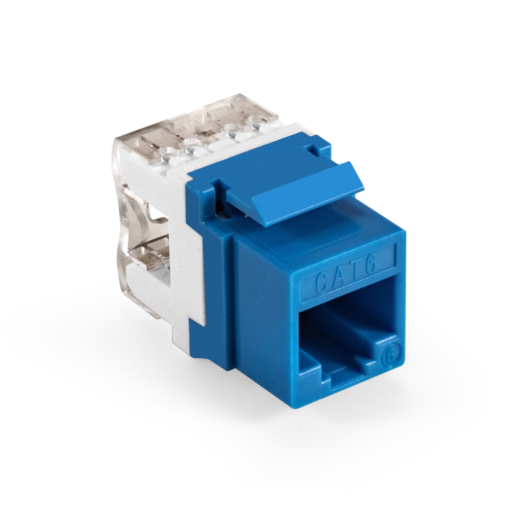 Модуль-вставка Keystone Jack RJ-45 ExeGate KJ-8P8C-U-C6-180-Dual (Кат.6, неэкранированная, 180 градусов, IDC Krone/110) EX297335RUS