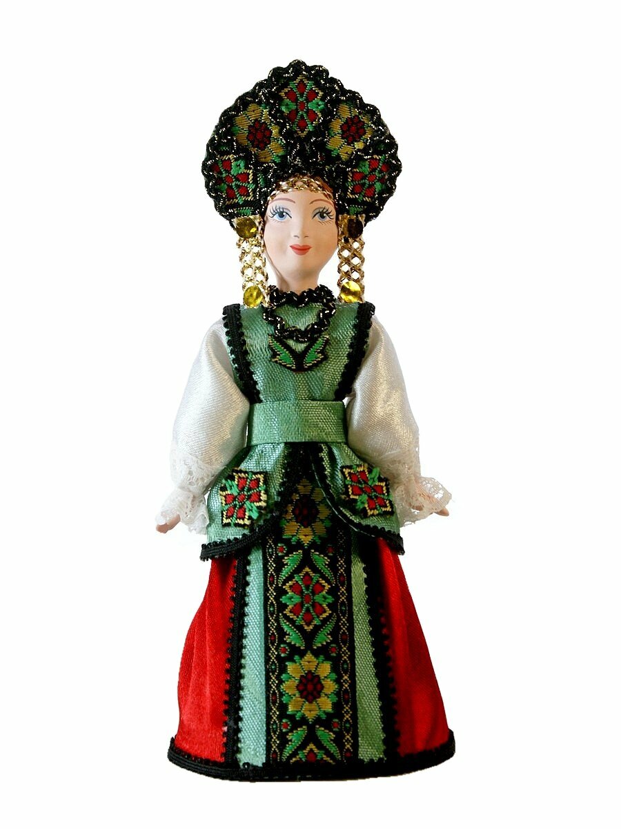 Кукла коллекционная в Русском девичьем праздничном костюме