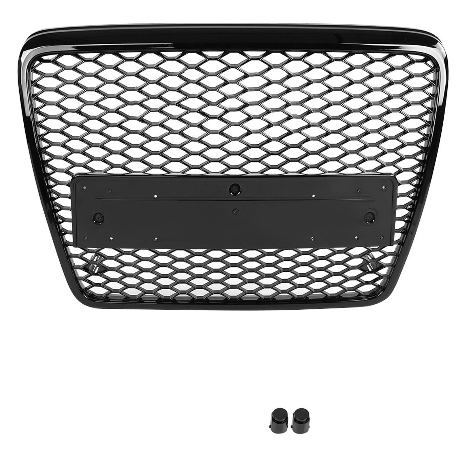 Для первого спорта в стиле RS6 Hex Hex Mesh Honeycomb Grill Gloss Black для A6/S6 C6 05–11