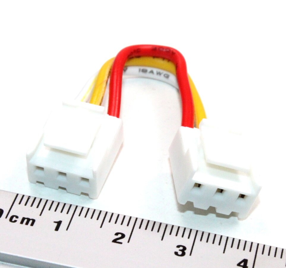 Коннектор выводной 3PIN с разъемами F-F для ARL гибких светодиодных линеек 57мм ("мама-мама")