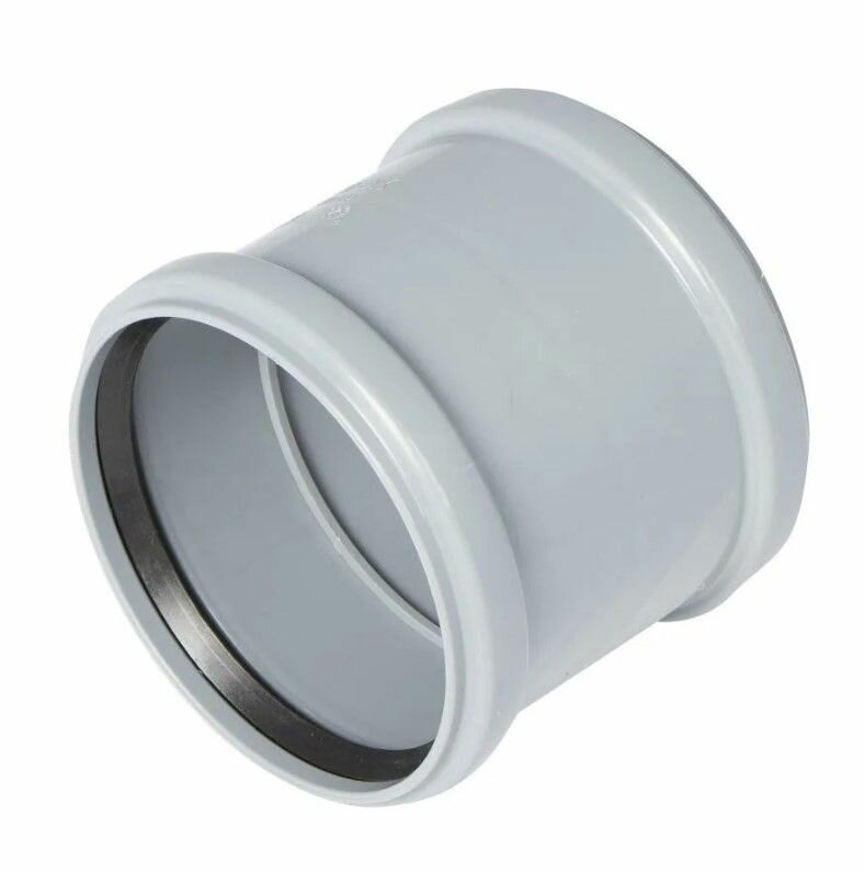 Муфта PRO AQUA 110 мм двухраструбная, канализационная