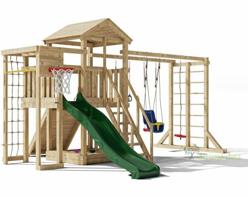 Детская площадка легенда леса удачная 7 золотой тик-орех