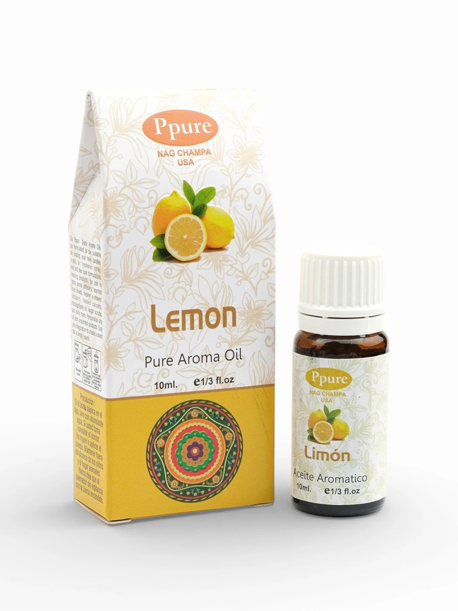 LEMON Pure Aroma Oil, Ppure (лимон чистое ароматическое масло, Ппьюр), 10 мл.