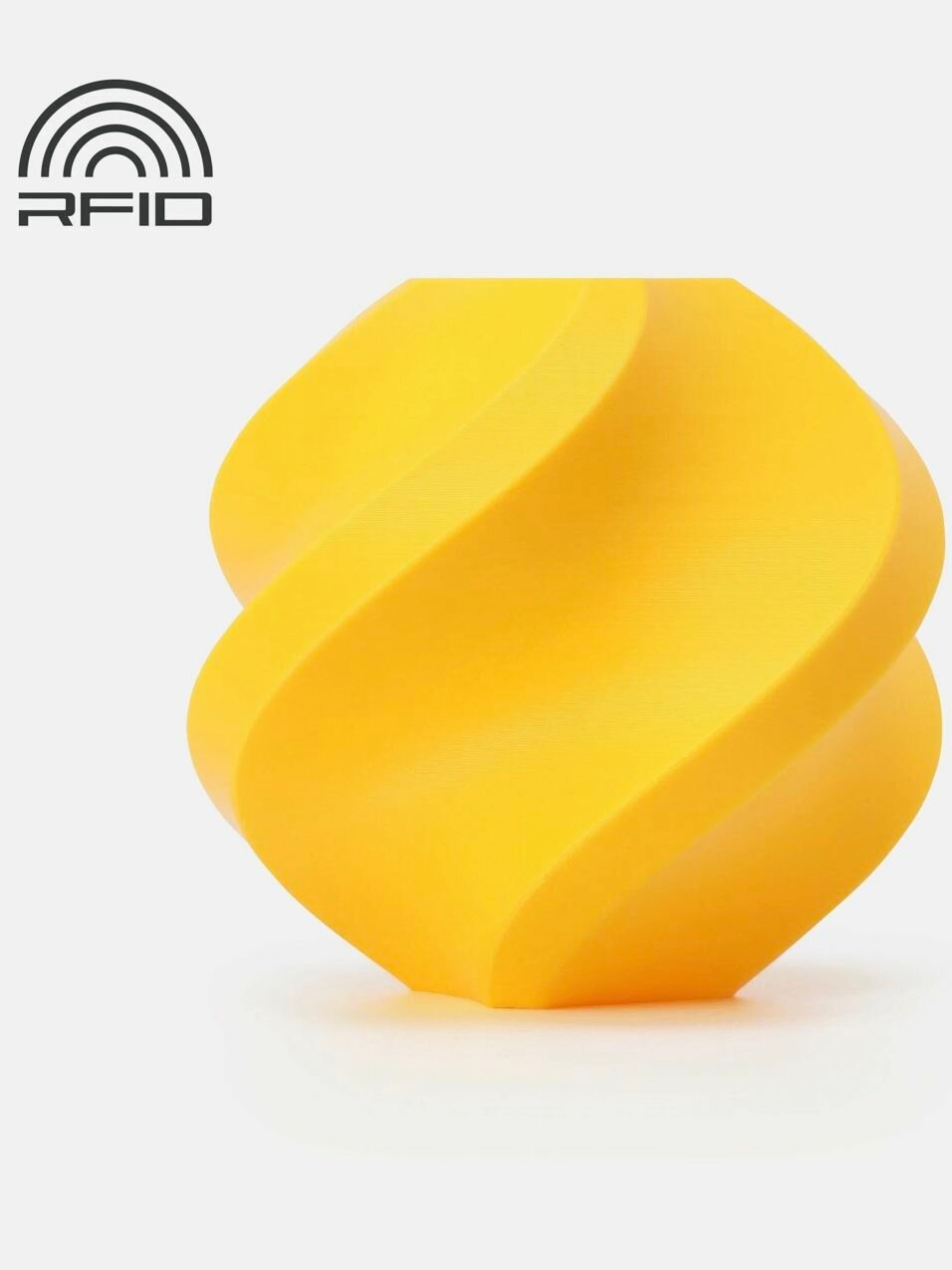 Филамент PLA Basic Sunflower Yellow 10402 без катушки пластик Bambu Lab для 3D принтера 1 кг