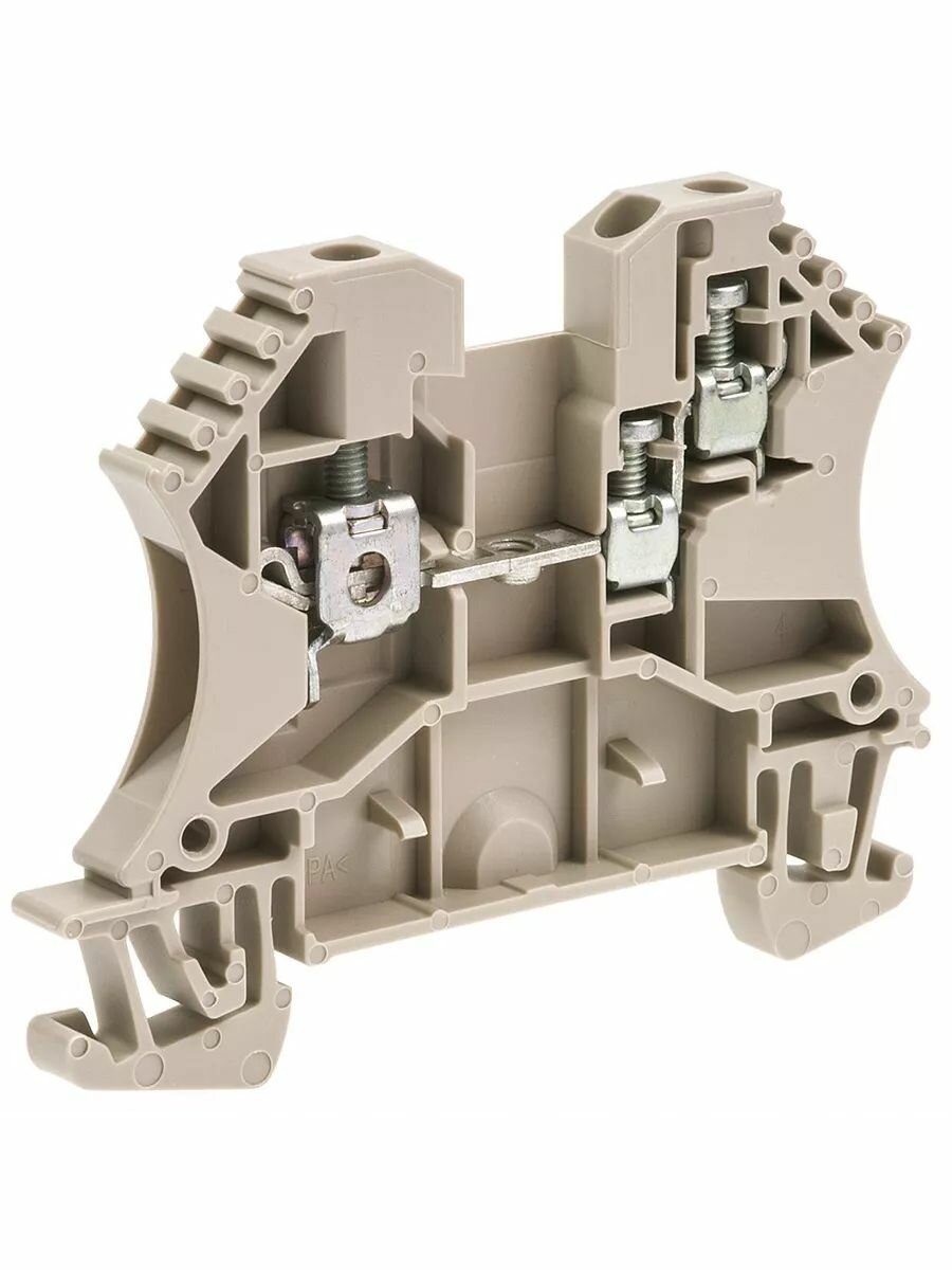 Проходная клемма, Винтовое соединение, 2.5 mm , 800 V, 24 A, Темно-бежевый WDU 2.5 код 1020000000 WEIDMULLER