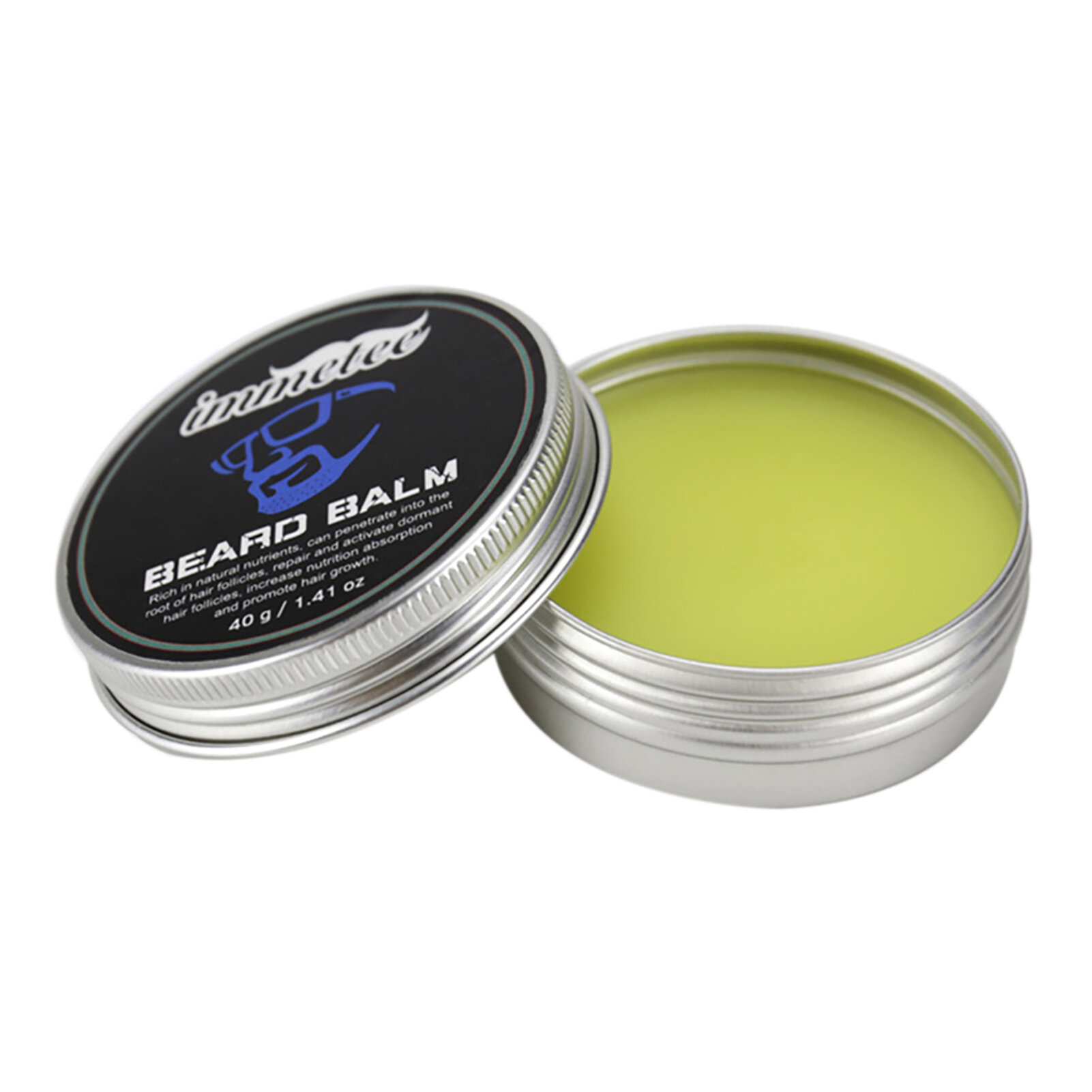 Мужской воск для усов и бороды натуральный органический балм для ухода за бородой 40г 1.41 унции размер упаковки 73*73*27мм 2.87*2.87*1.06 дюйма вес упаковки 55г 1.94 унции 1 шт