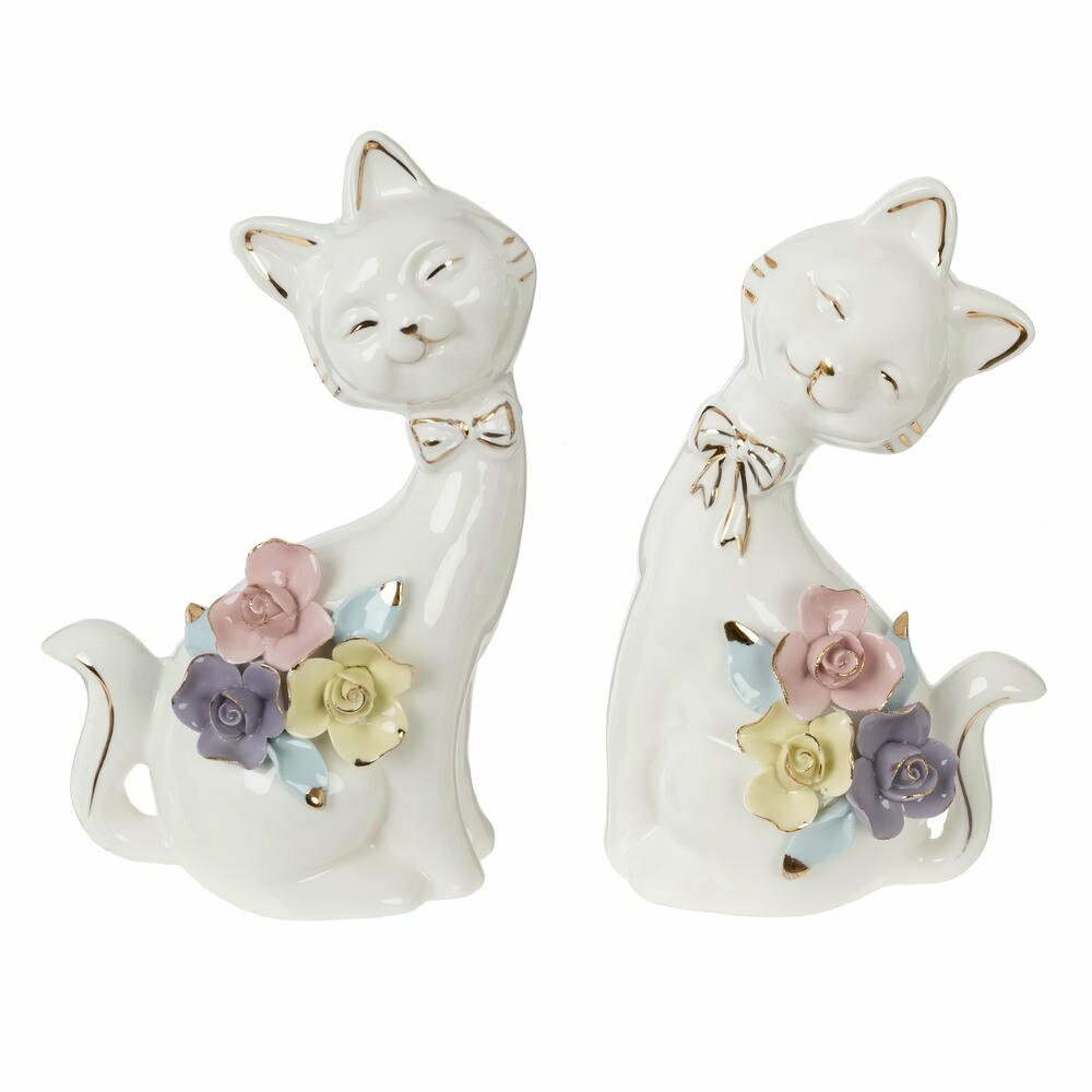Набор из 2-х фигурок декоративных "Кошка", L21 W7,5 H19,5 см