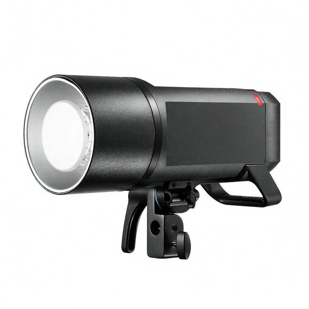 Фонарь AD600Pro II All-in-One Outdoor Flash 600W 2.4G Wireless Speedlite TTL Auto-flash 1/8000s HSS 0.01-0.09s Recycle Time с 40W Bi-color Modeling Light и 2600mAh Lithium Battery