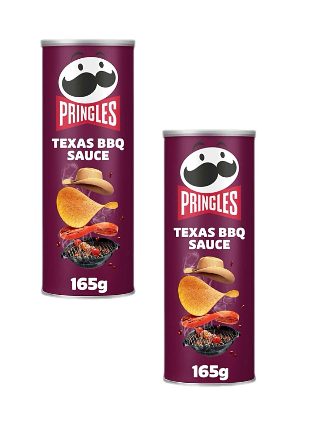 Чипсы картофельные Pringles TexasBBQ, с вкусом барбекю 165г х 2 шт (Европа)