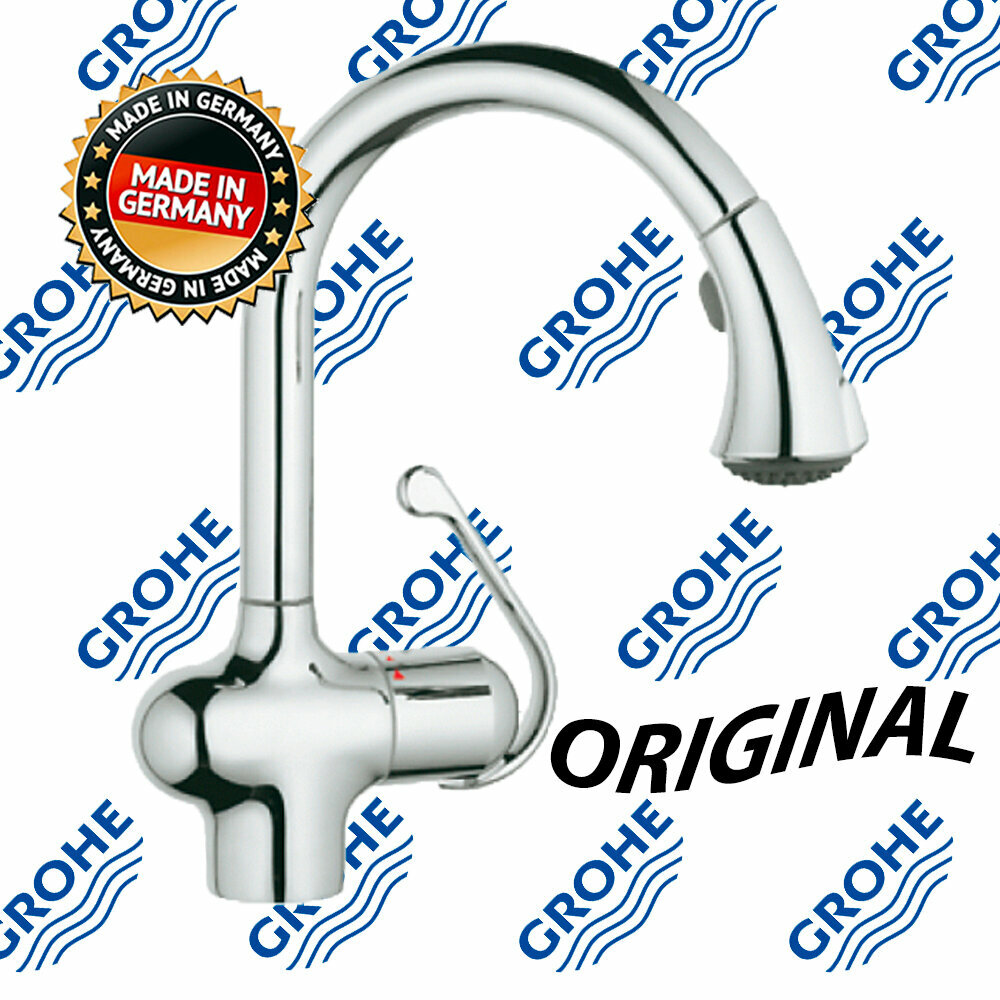 Смеситель Grohe Zedra 32462000, вытяжная лейка, латунный корпус