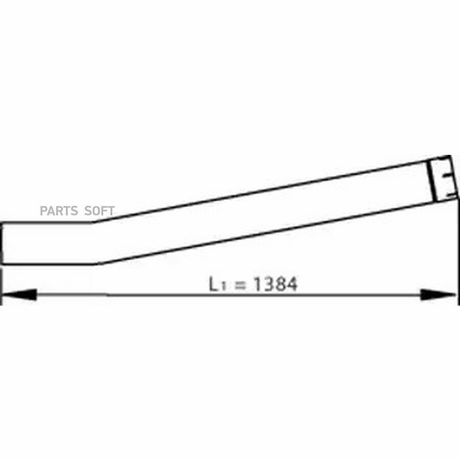 20981117 VOLVO конечная труба от официального дистрибьютора, DINEX, артикул 81607