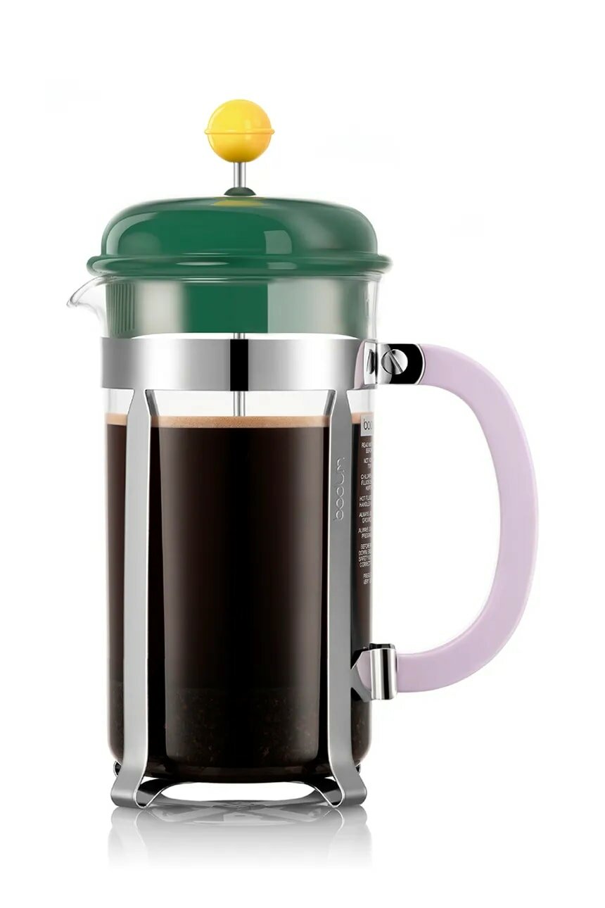 Френч-пресс кофеварка Bodum Caffettiera MoMA, объем 1 л, цвет зеленый - 1918-763-MOMA