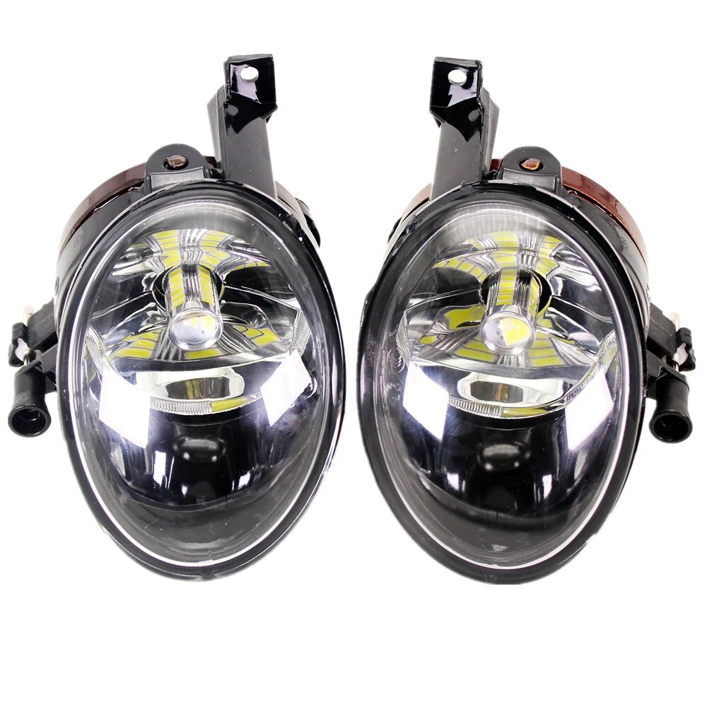 Автомобильные светодиодные фонари для VW Touareg 2011 2012 2013 2014 2015, Стайлинг автомобиля, передний бампер, противотуманные фары со светодиодными лампами Pair LED Light