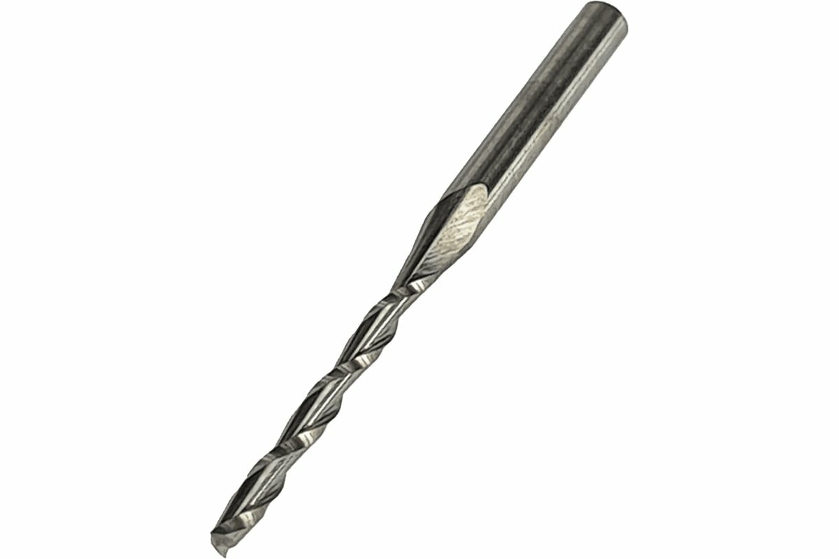 Greencut GE3015 фреза спиральная двухзаходная верхний рез для ЧПУ 2x22x45 мм S=3.175 Z2