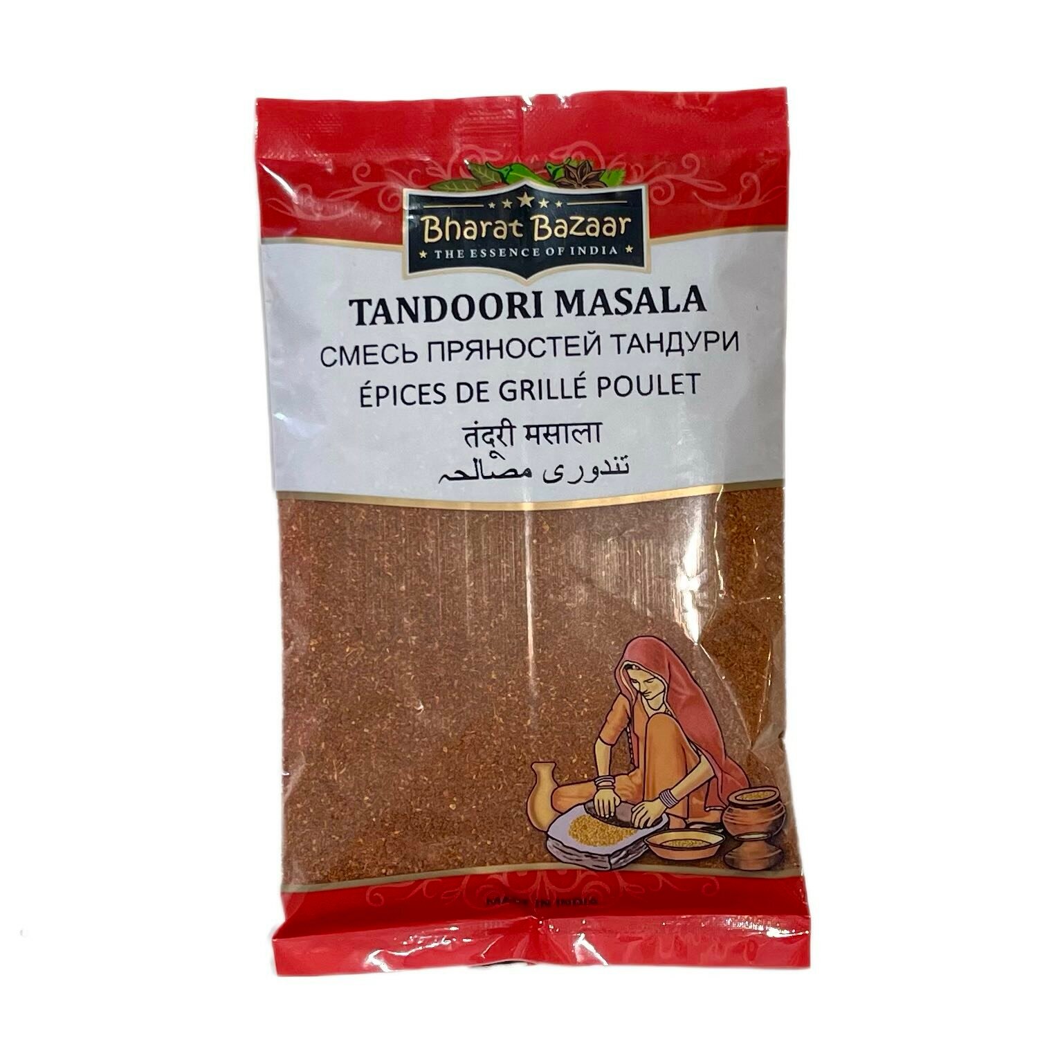 TANDOORI MASALA, Bharat Bazaar (тандури масала, смесь пряностей для шашлыка и барбекю, Бхарат Базар), 100 г.