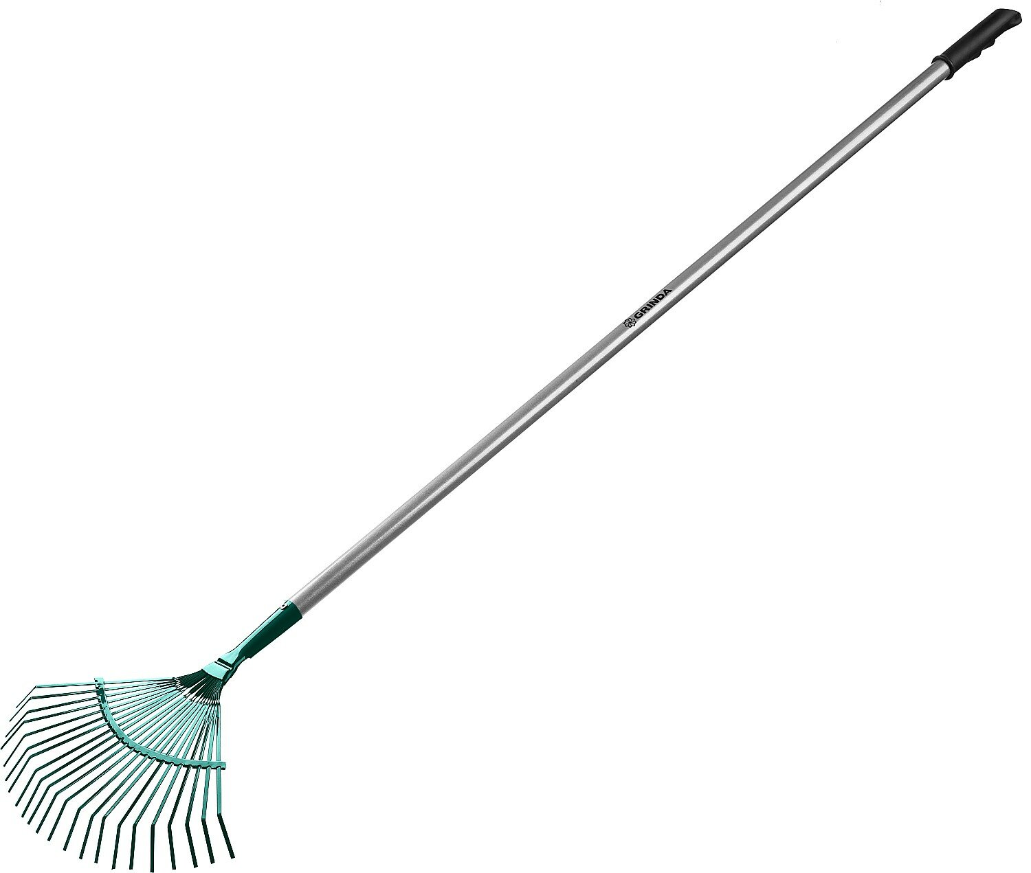 GRINDA PR-40 ALU, 440 х 250 х 1630 мм, 22 плоских зубца, алюминиевый черенок, веерные грабли, PROLine (39586)