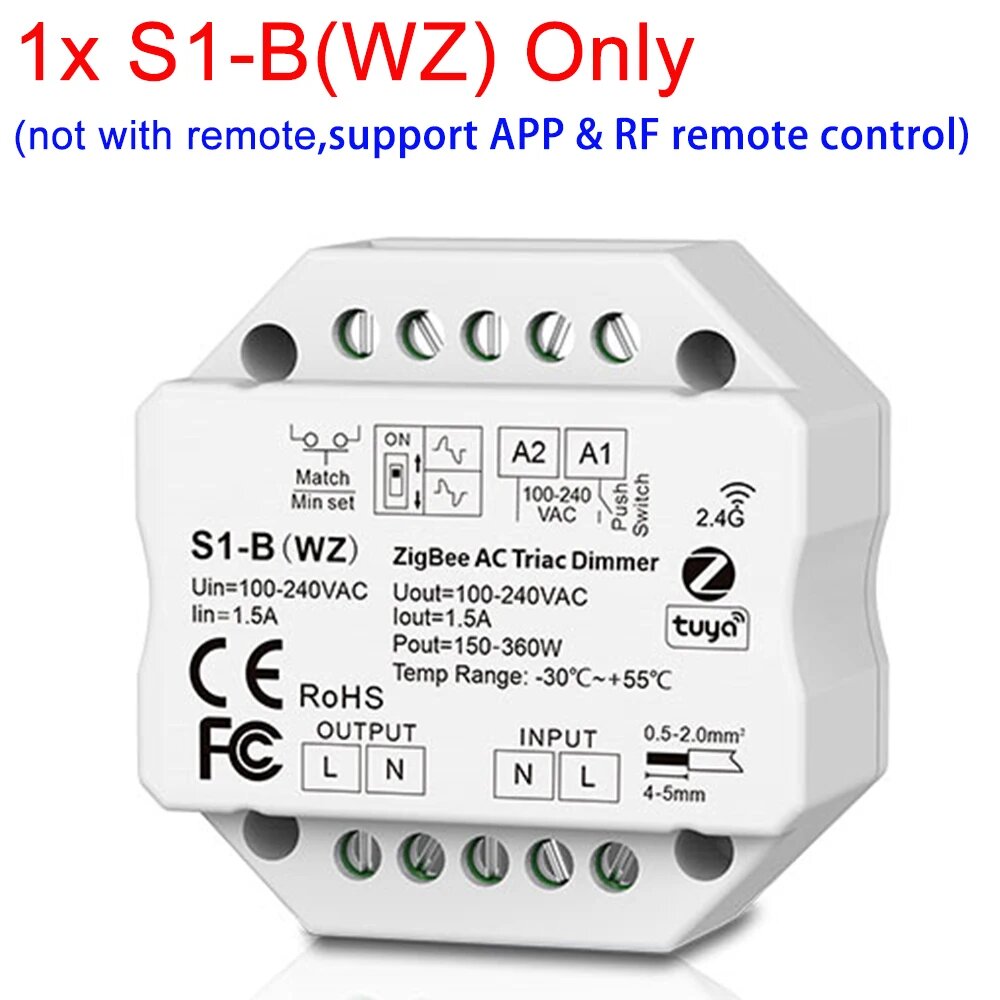 Диммер ZigBee S1-B(WZ) Белый