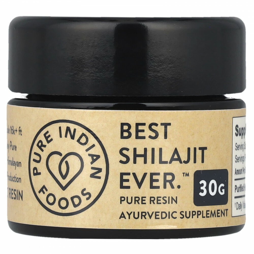 Pure Indian Foods, Best Shilajit Ever™, мумиё, 30 г