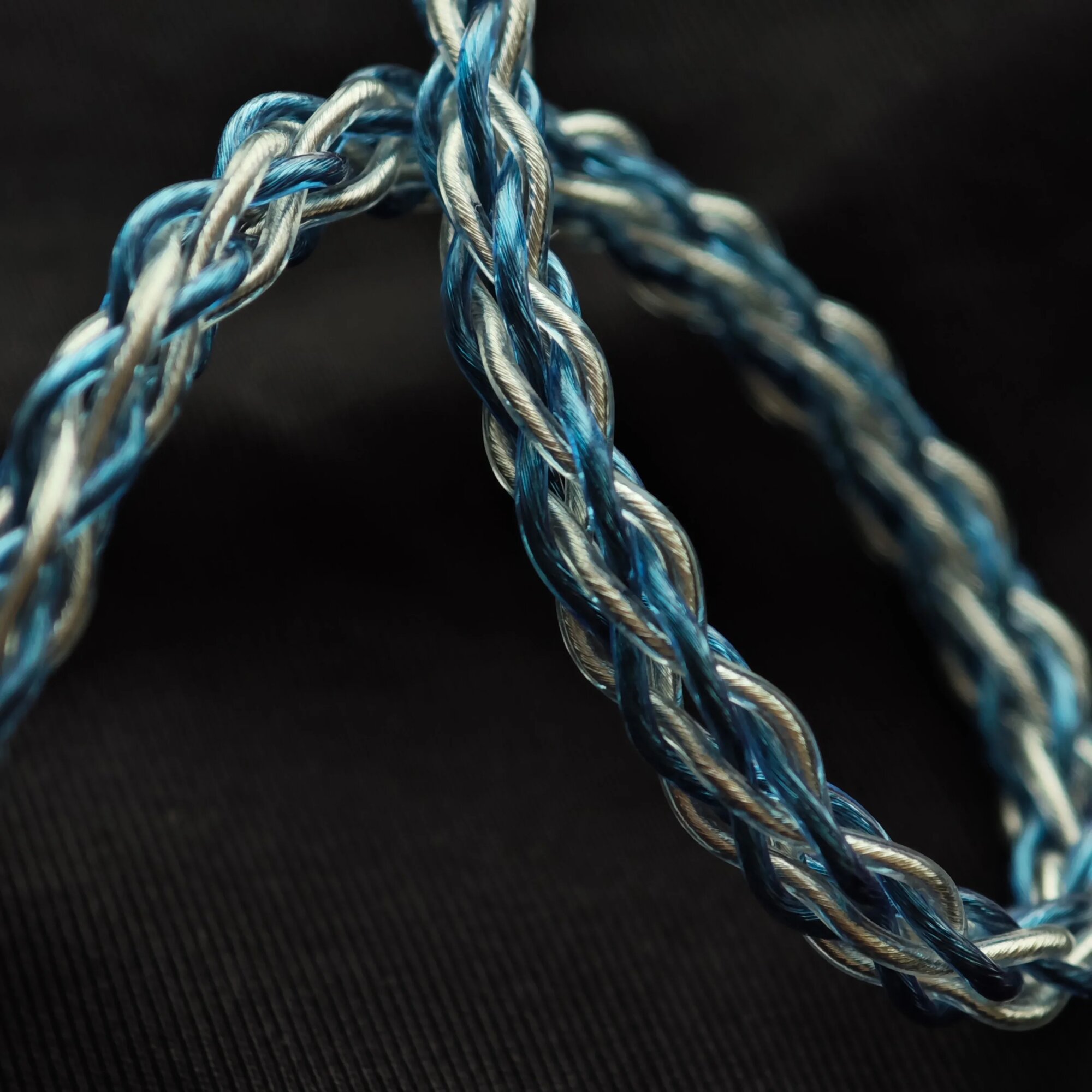 Кабель для наушников SIMGOT 8 Core OCC посеребренный 4.4mm balance, blue white