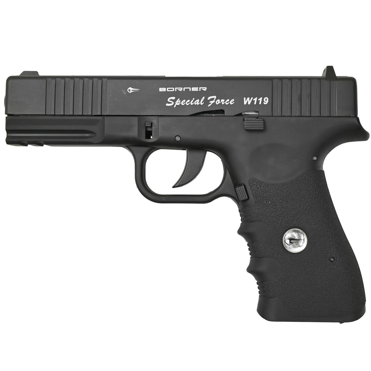 Пистолет пневматический Borner W119 (Glock 17), блоубэк, 4,5 мм