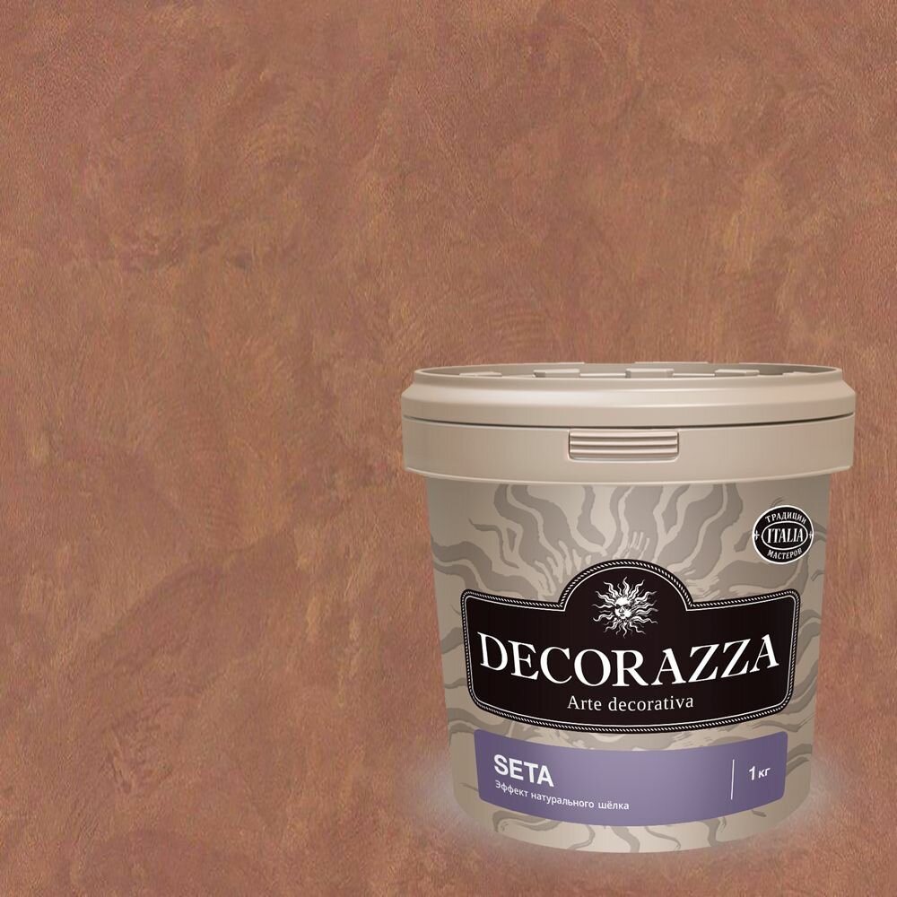 Декоративная штукатурка с эффектом натурального шелка Decorazza Seta (1кг) ST 18-15
