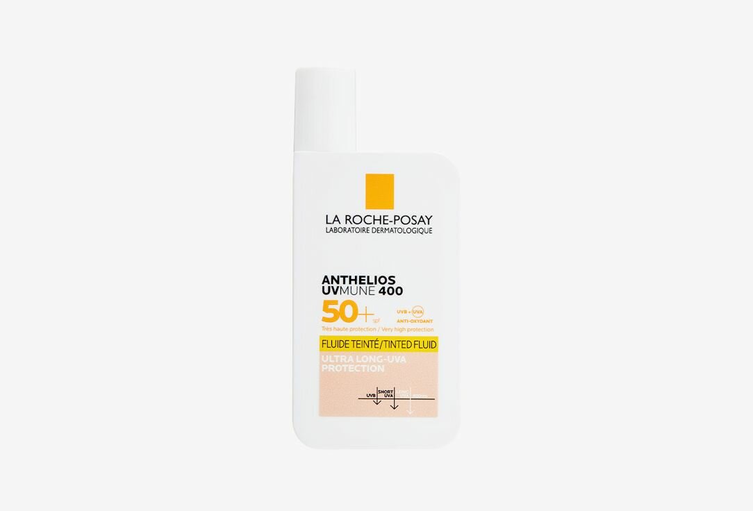 Солнцезащитный тонирующий флюид для лица SPF50+ LA ROCHE-POSAY Anthelios 50 мл Бежевый