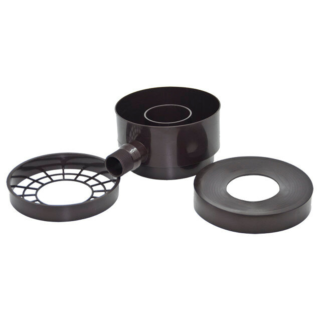 Водосборник дождевой воды d110мм коричневый