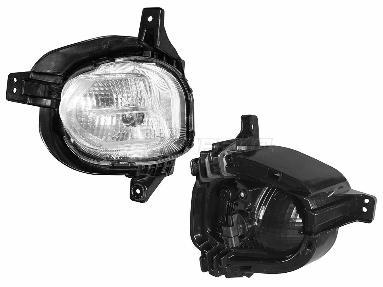 Фара противотуманная левая для Хендай Акцент Солярис арт ST260045 SAT